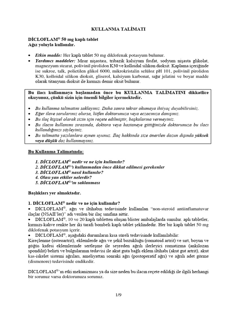 Dicloflam Draje | PDF