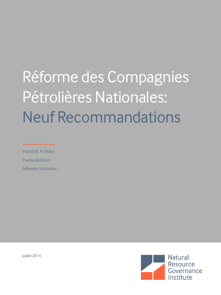 Nrgi 9recs FR v3 | PDF | Pétrole | Actionnaire