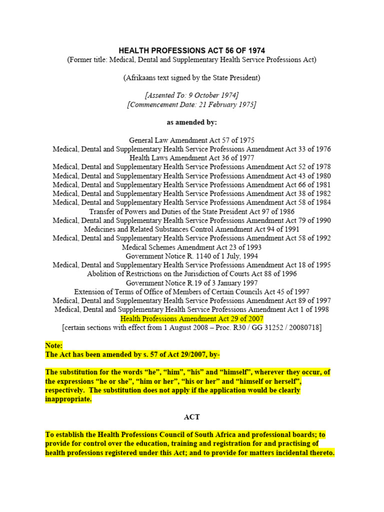 8.health Professional Act (See Only) | PDF | Expense