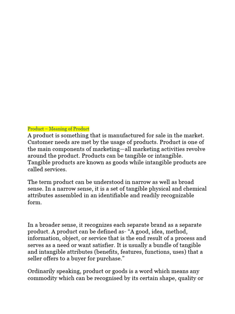 Understanding the Goods-Service Continuum | PDF | Product (Business ...