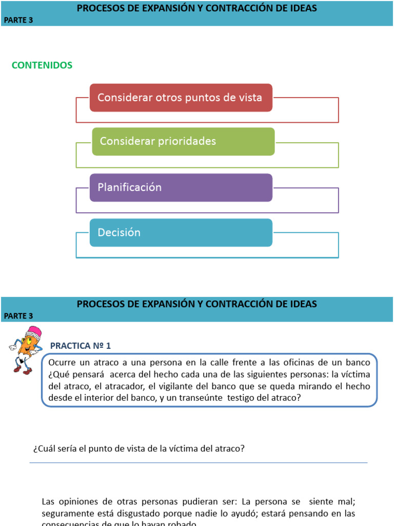Considerar Puntos de Vista. Prioridades. Planficación. Decisión | PDF ...