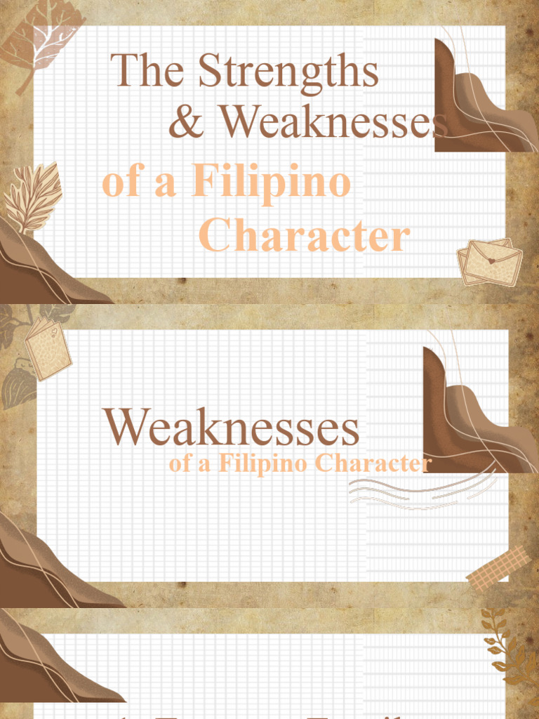 Filipino Character: Strengths and Weaknesses | PDF | Social Psychology ...