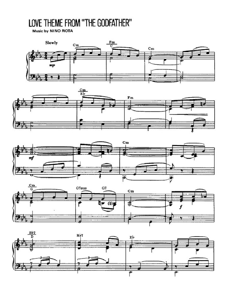 The Godfather Love Theme Nino Rota 02 Pdf
