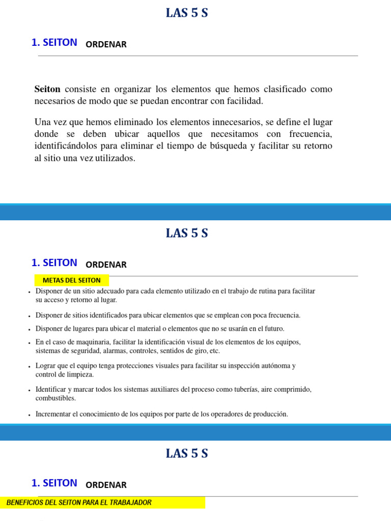 Seiton: Ordenar | PDF | Negocios