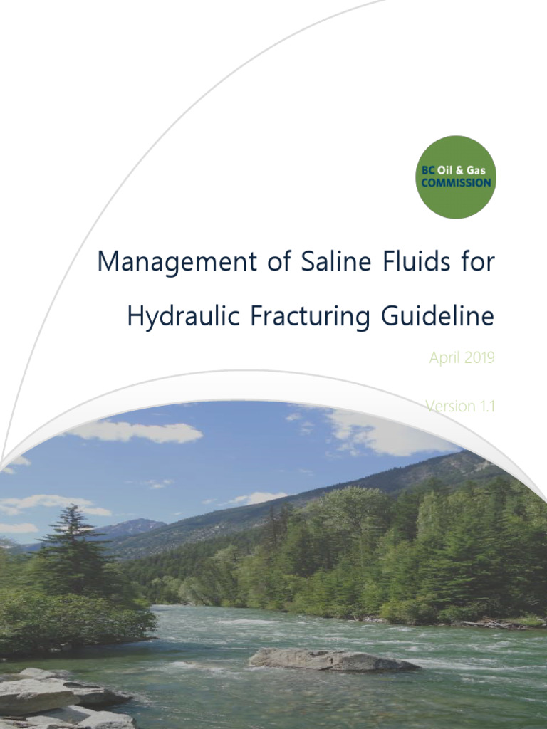 BC Oil and Gas Commission - Management of Saline Fluids For Hydraulic ...