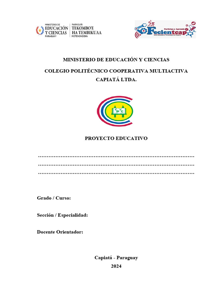 Formato de Proyecto 2024 | PDF | Science