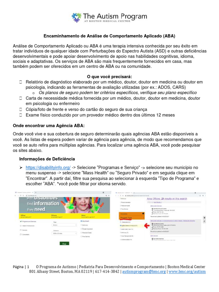 ABA Referral Process For Caregivers - Final - PT-BR | PDF | Ciências ...