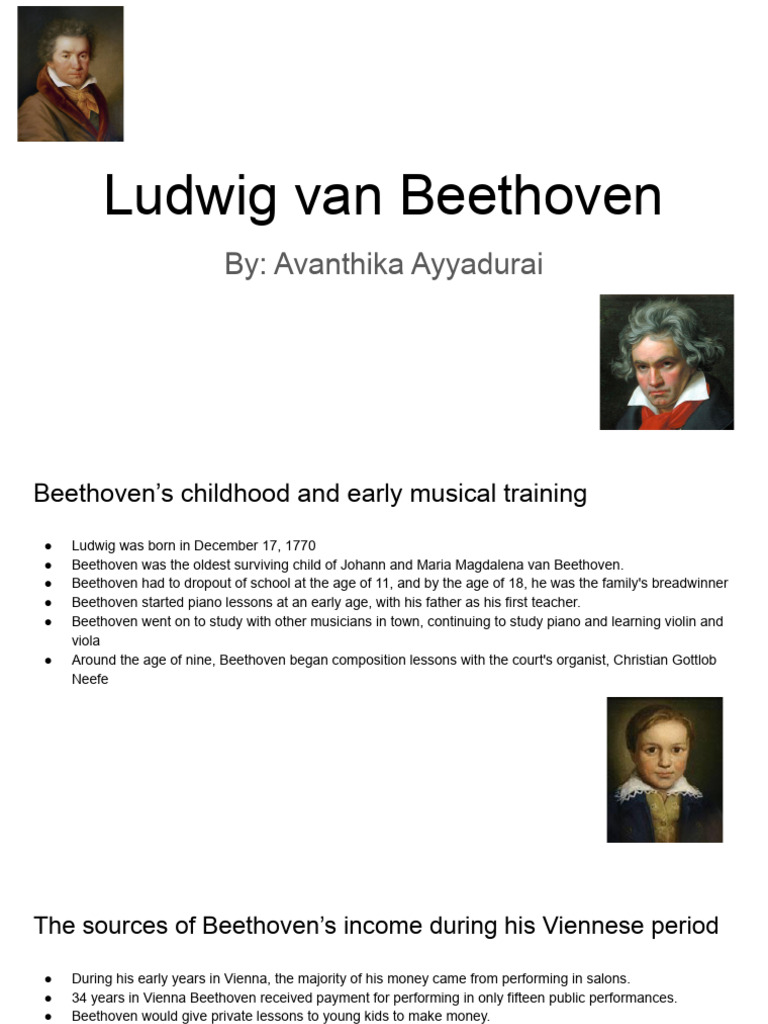 Ludwig Van Beethoven | PDF | Ludwig Van Beethoven | Classical Period ...