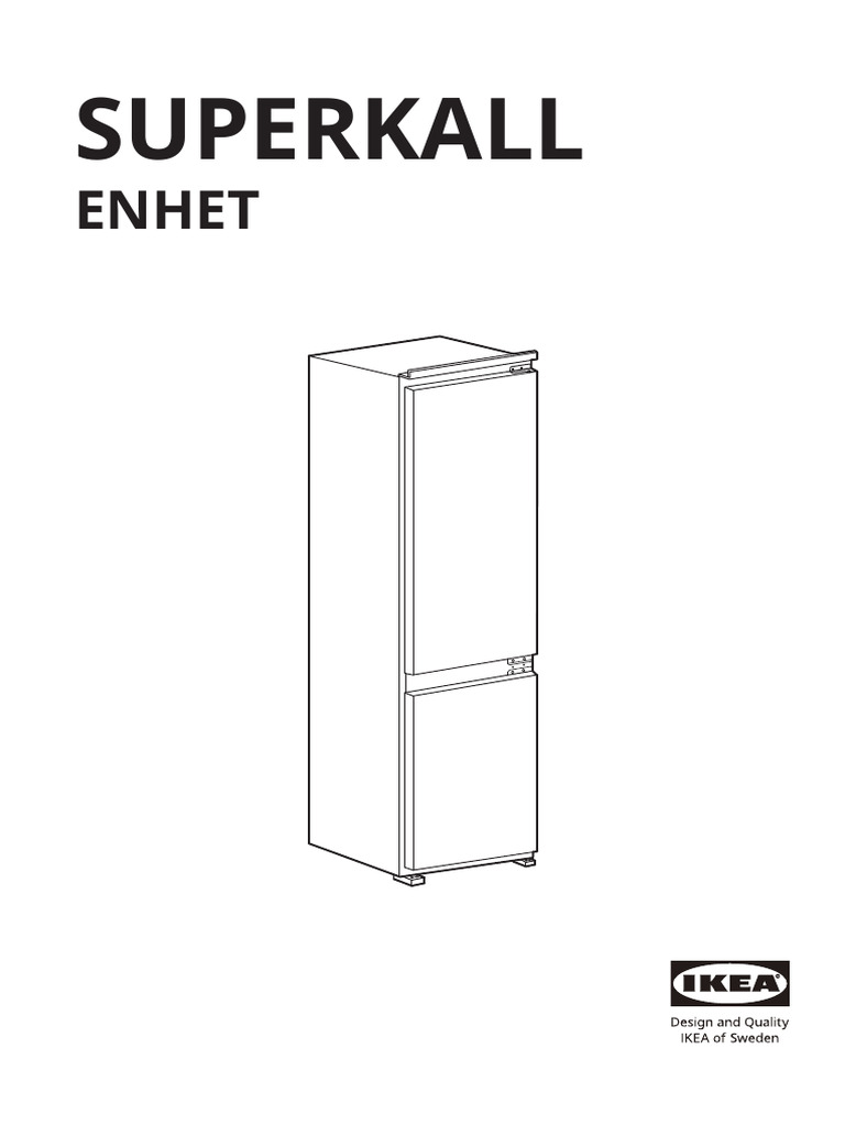 Superkall Fridge Freezer No Frost White Integrated AA 2182758 3 1 | PDF