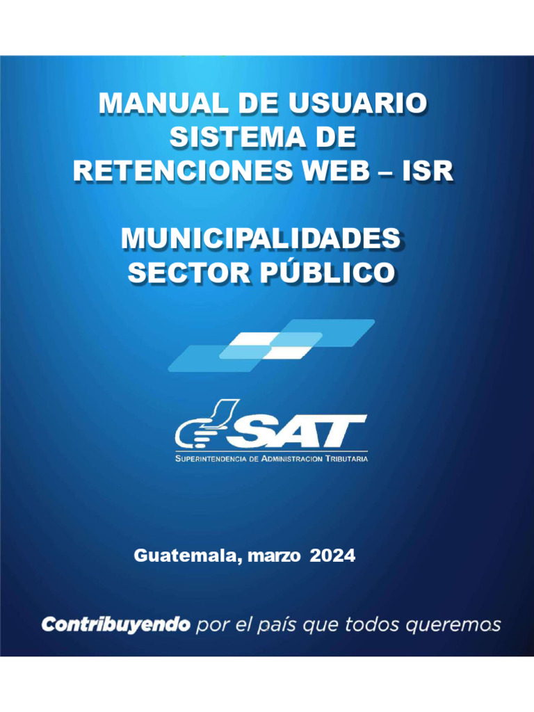 Manual Usuario Sistema Retenciones ISR | PDF | Finanzas y dinero