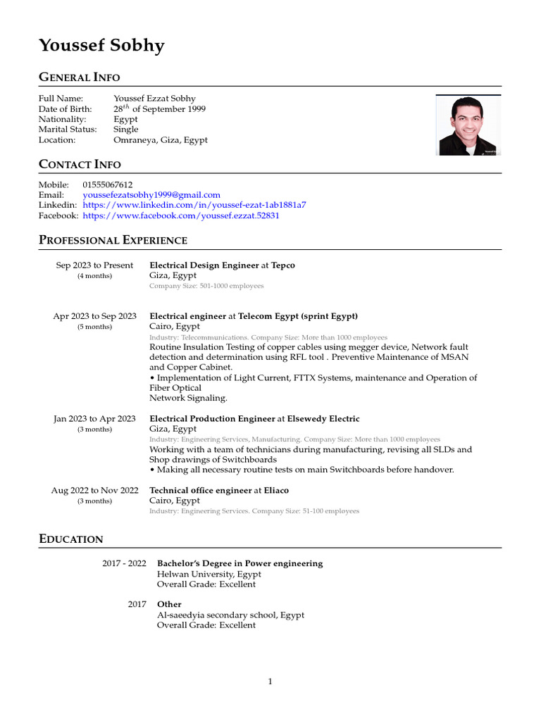 Youssef Sobhy: Eneral NFO | PDF | Fiber To The X | Electrical Engineering