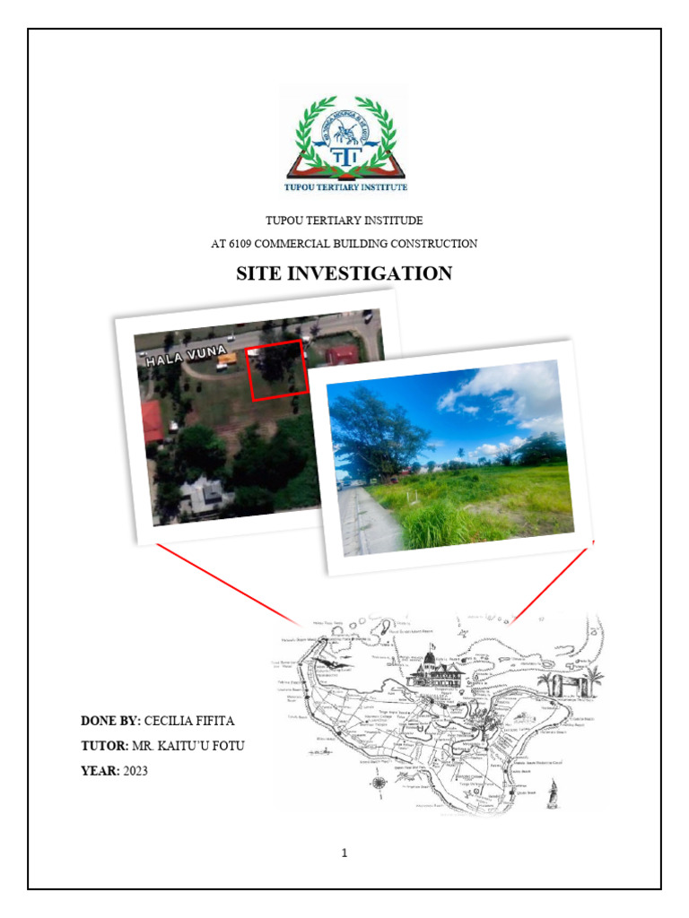Assignment 1 (Site Investigation) | PDF | Sea | Rain