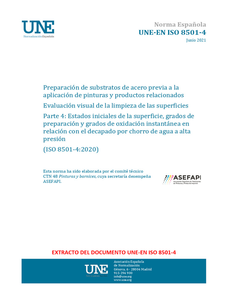 (Ex) Une-En Iso 8501-4 2021 | PDF