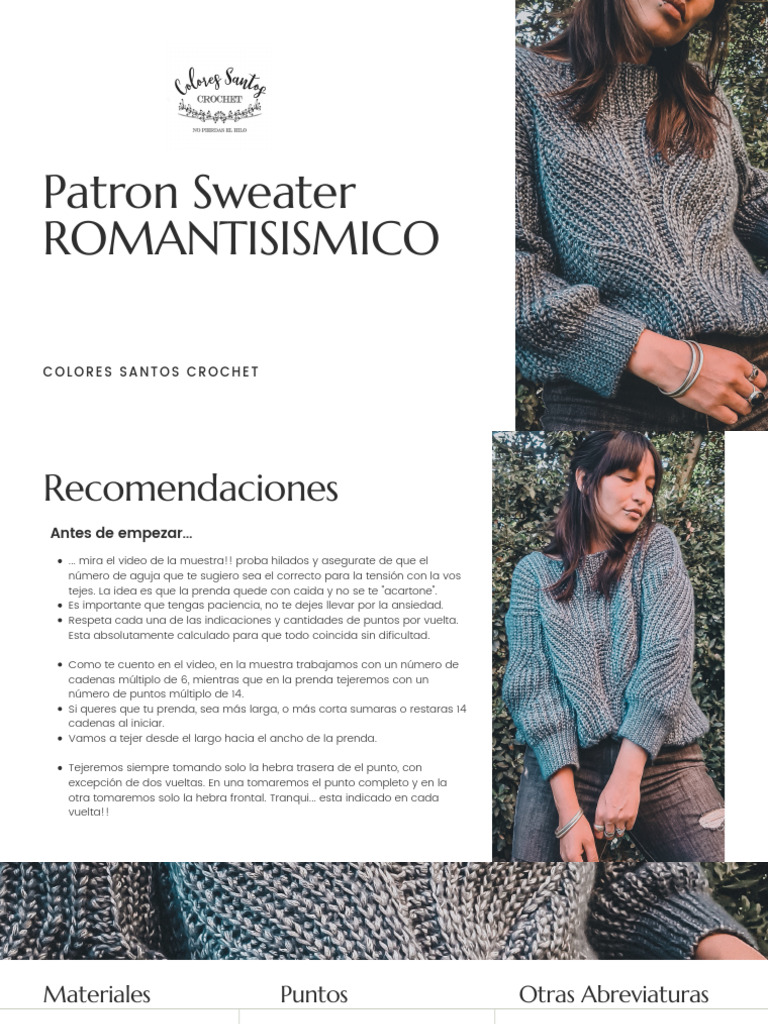 Sweater Romantisismico a Crochet | PDF