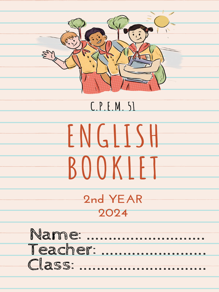 2nd YEAR ENGLISH BOOKLET 2024 | PDF | Mouth