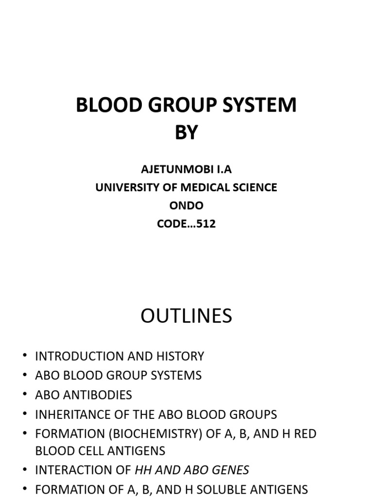 Blood Group System | PDF | Blood Type | Antibody