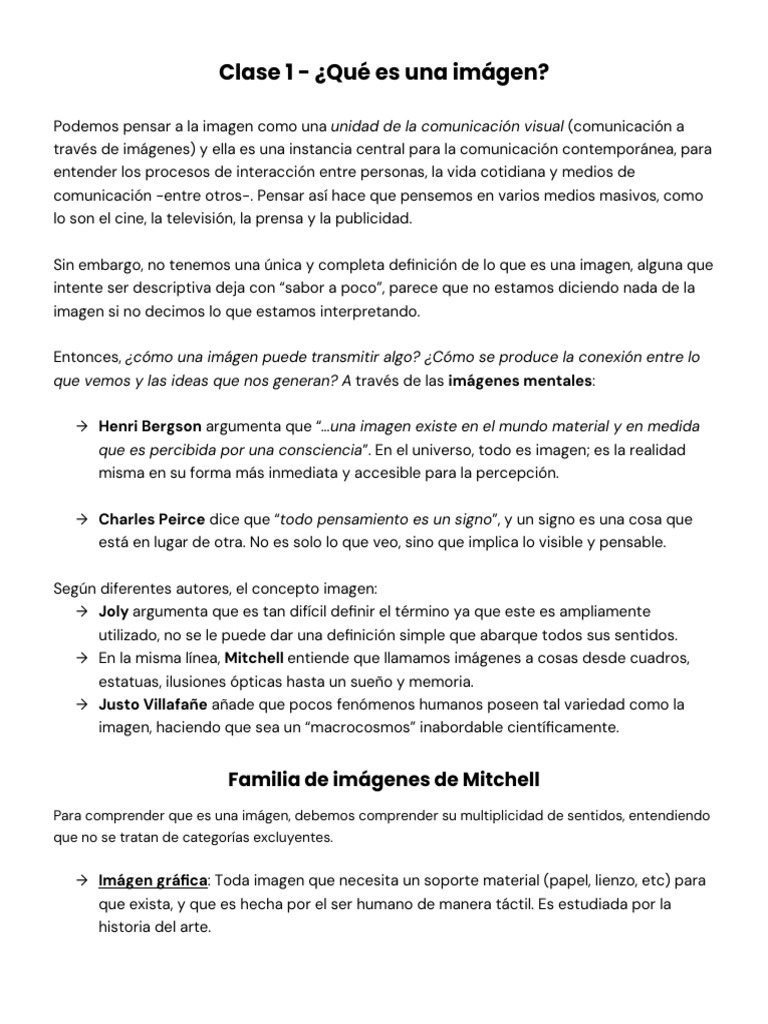 Clase 1 - Imagen y Lenguaje | PDF | Imagen | Comunicación