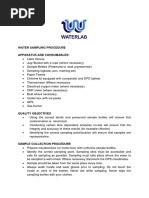 Water Grab Sampling SOP Guide | PDF | Quality Assurance | Environmental ...