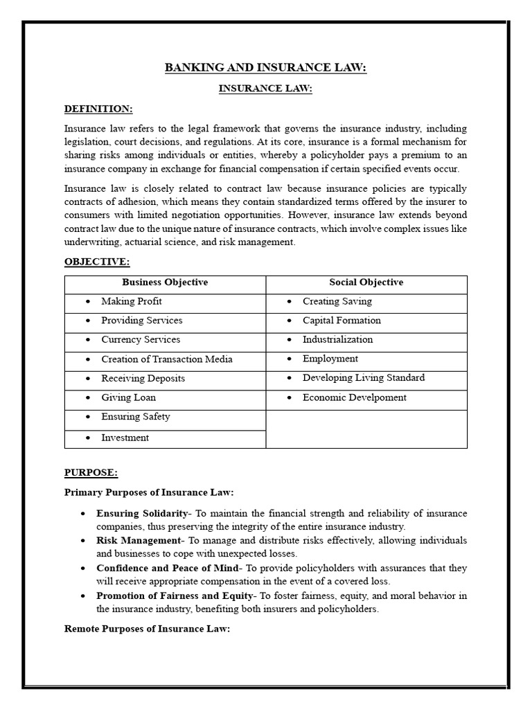 Banking and Insurance | Download Free PDF | Insurance | Reserve Bank Of ...