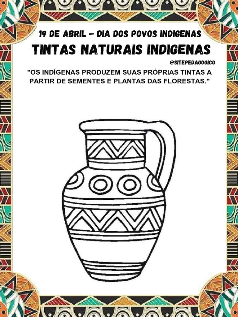 Tintas Naturais Indígenas na Educação | PDF | Casa e Jardim | Arte