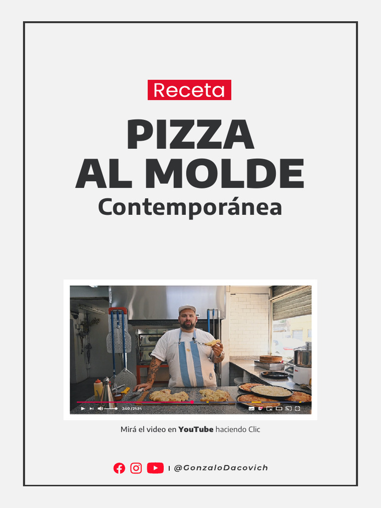 Receta Pizza al Molde - Interectivo | PDF | Pizza | Alimentos