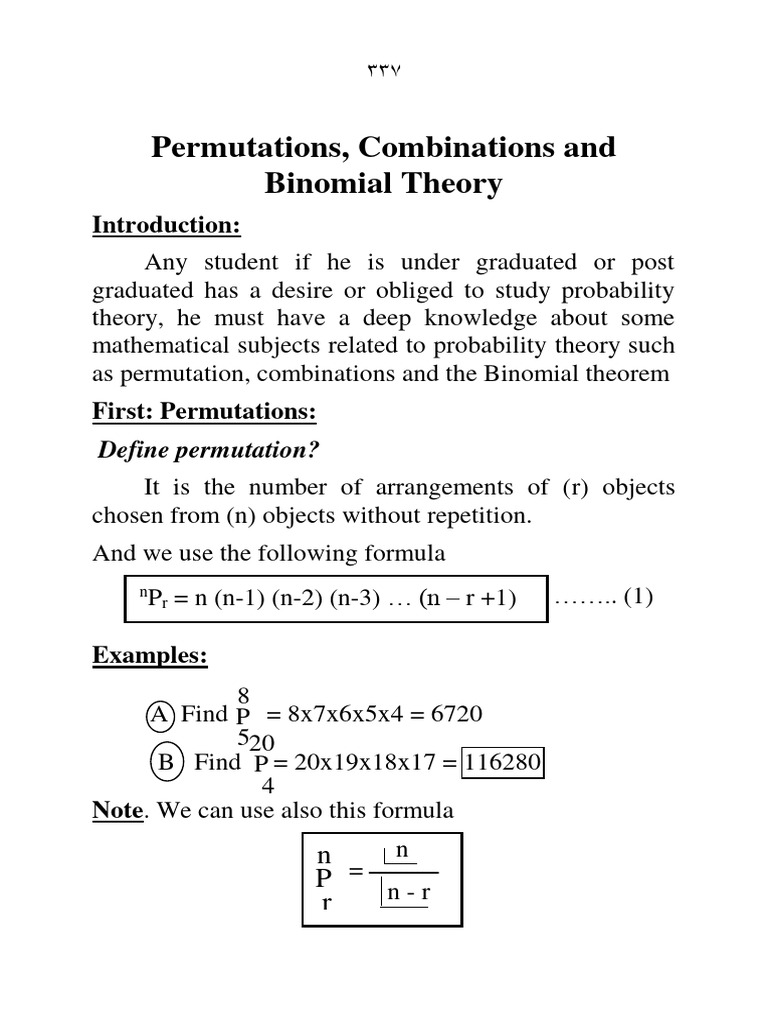BinomIal Theory | PDF | Numbers | Number Theory