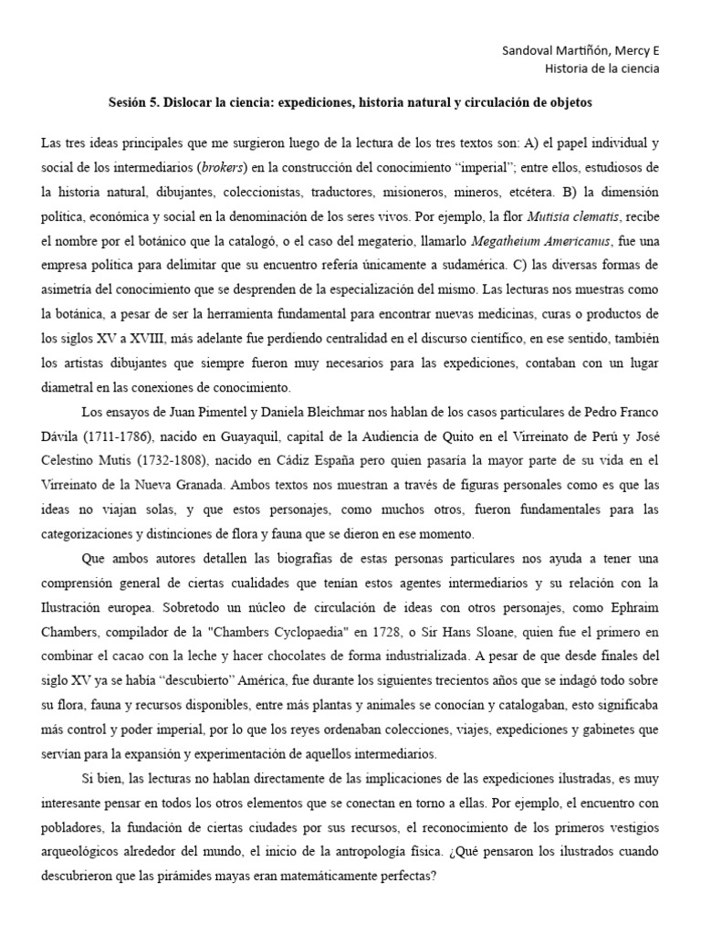 Intermediarios en la Historia Natural | PDF | Ciencias sociales | Historia
