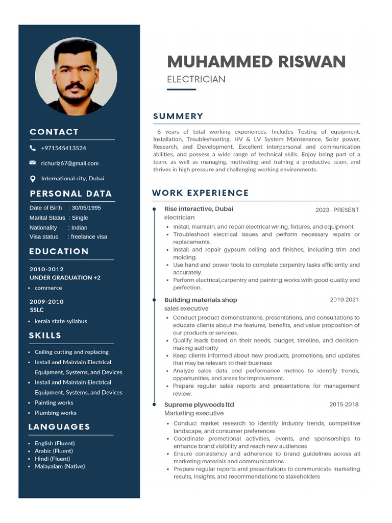 Rizwan CV Electric | PDF