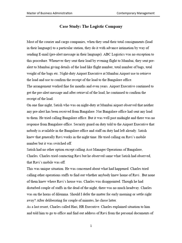 Case Study - Communication | PDF