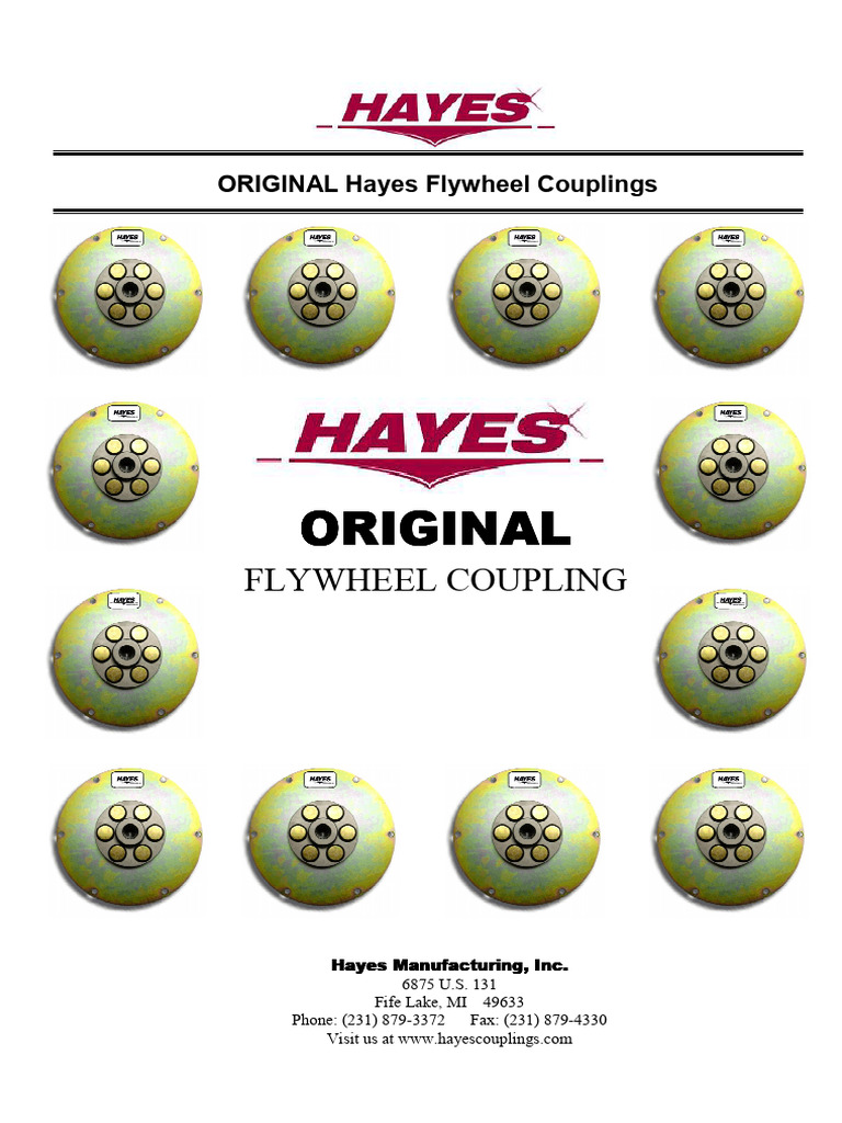Hayes Flywheel Couplings | Download Free PDF | Machines | Manufactured ...
