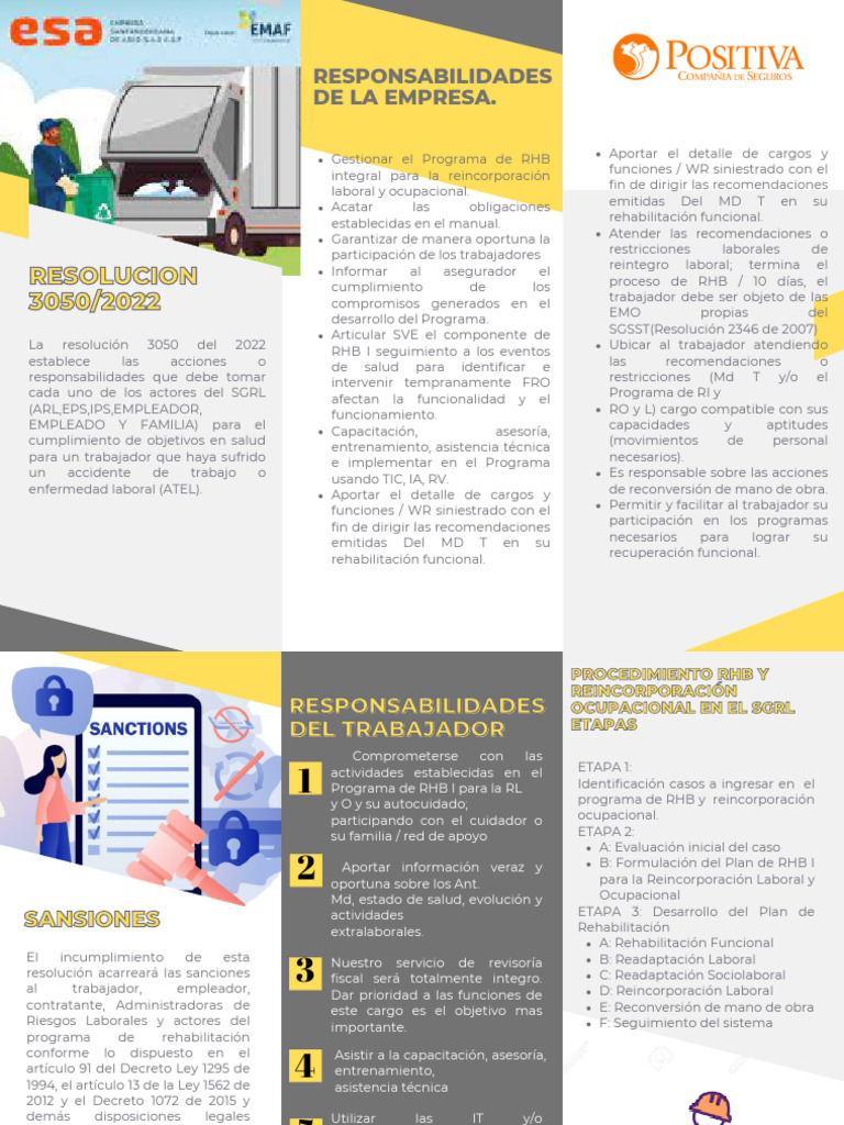Folleto Brochure de Servicios Empresa Profesional amarillo | PDF
