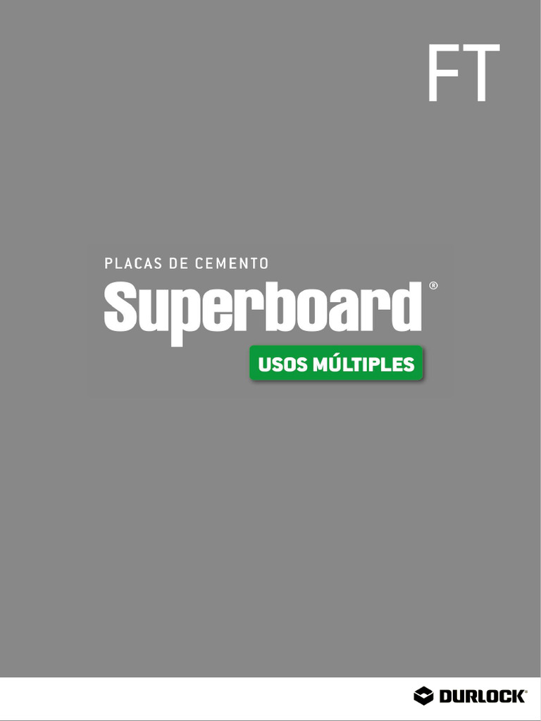 6 Ficha Técnica Superboard Usos Multiples | PDF | Cemento | Ingeniería ...