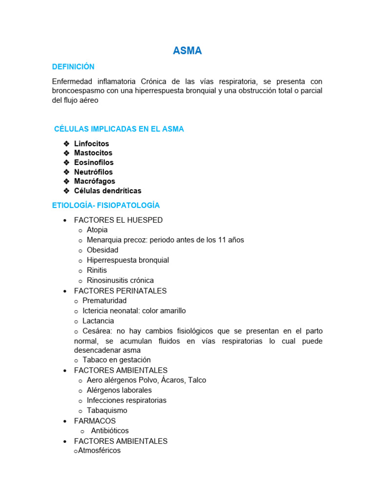 ASMA | PDF | Asma | Tos
