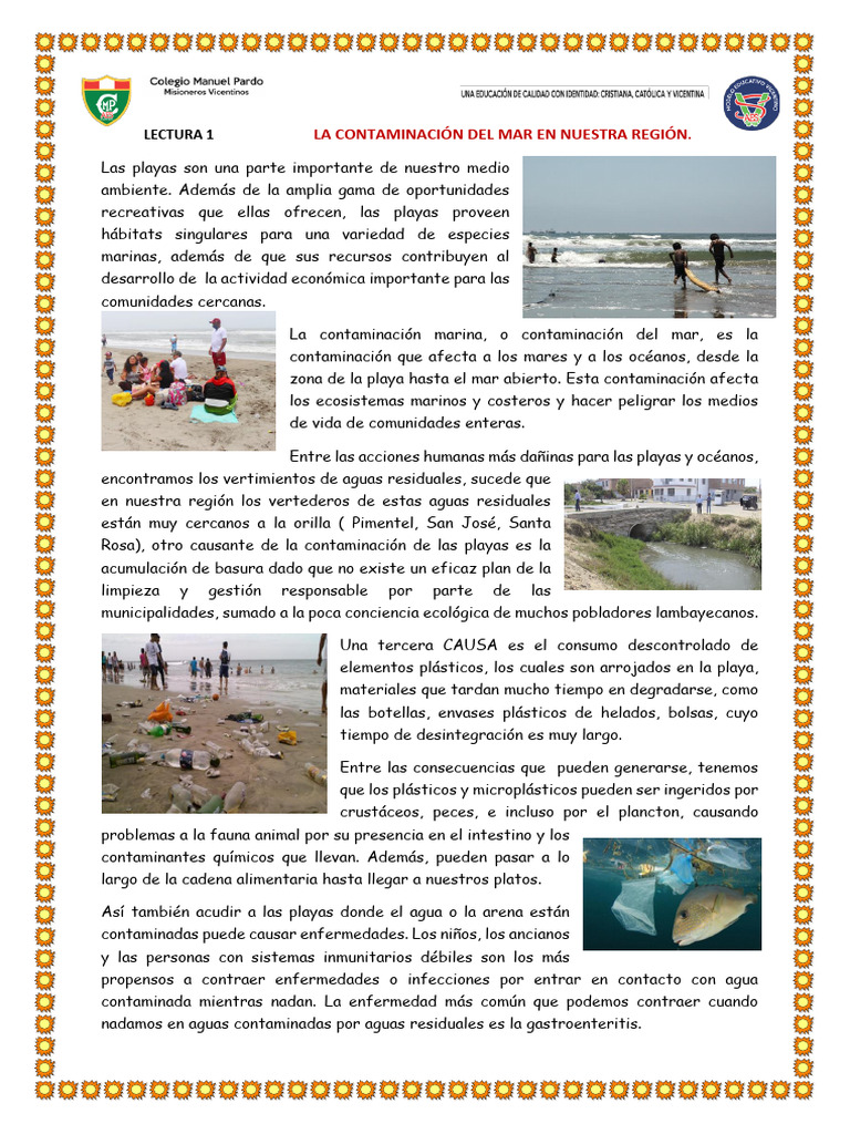 Lecturas - Contaminacion 5to. | PDF | Residuos | La contaminación del agua