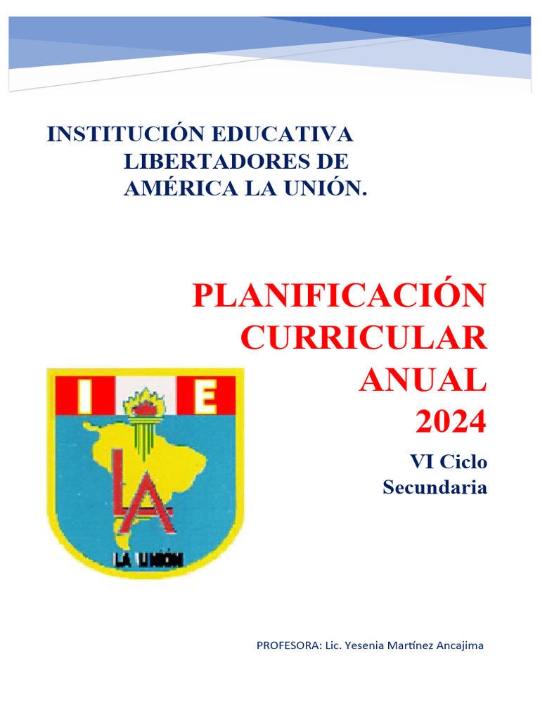 Ept Vi - Programacion Anual - Vi Ciclo | PDF | Iniciativa empresarial ...