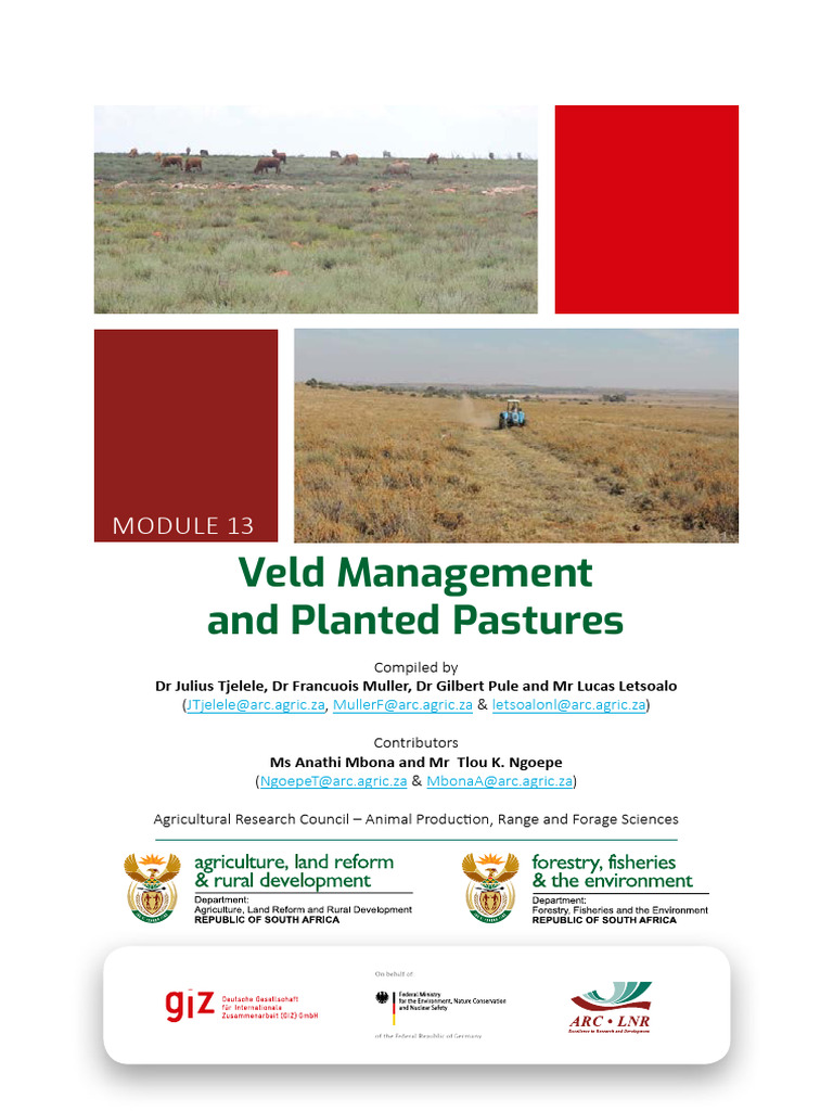 13 - Veld Management and Planted Pastures | PDF | Grazing | Agriculture