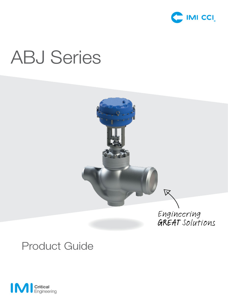 IMI CCI ABJ Series Valve Product Guide | PDF | Valve | Steam