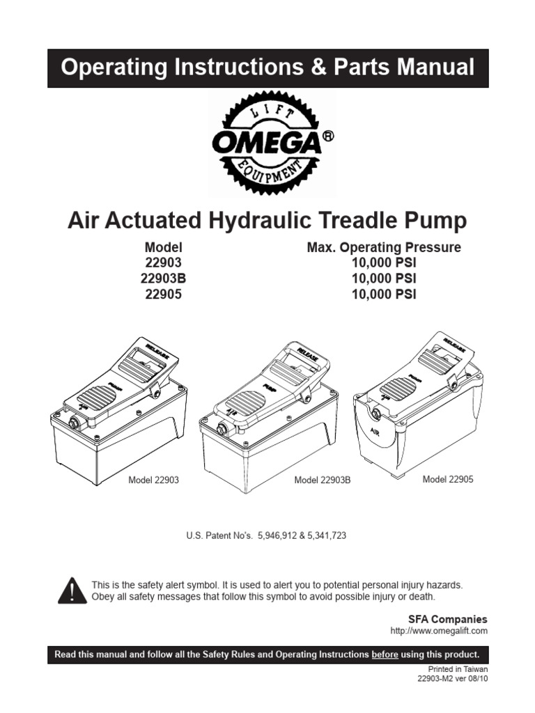 Omega Model 22903 Pump Manual | PDF | Pump | Mechanical Engineering