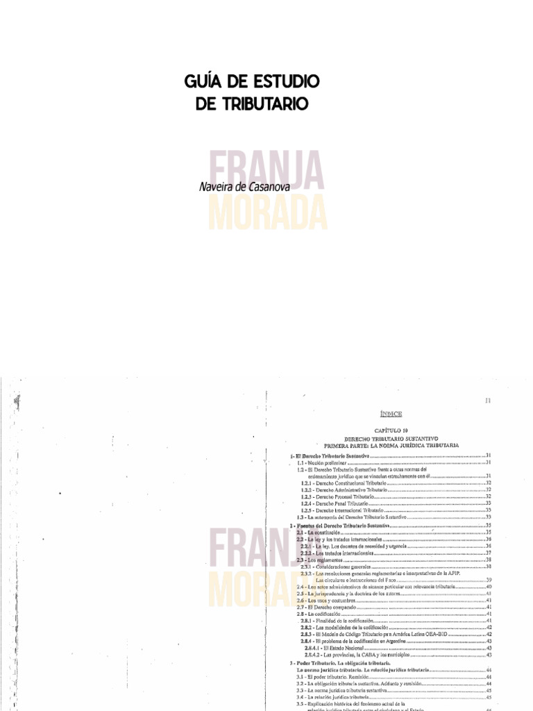 Guía de Derecho Tributario | PDF