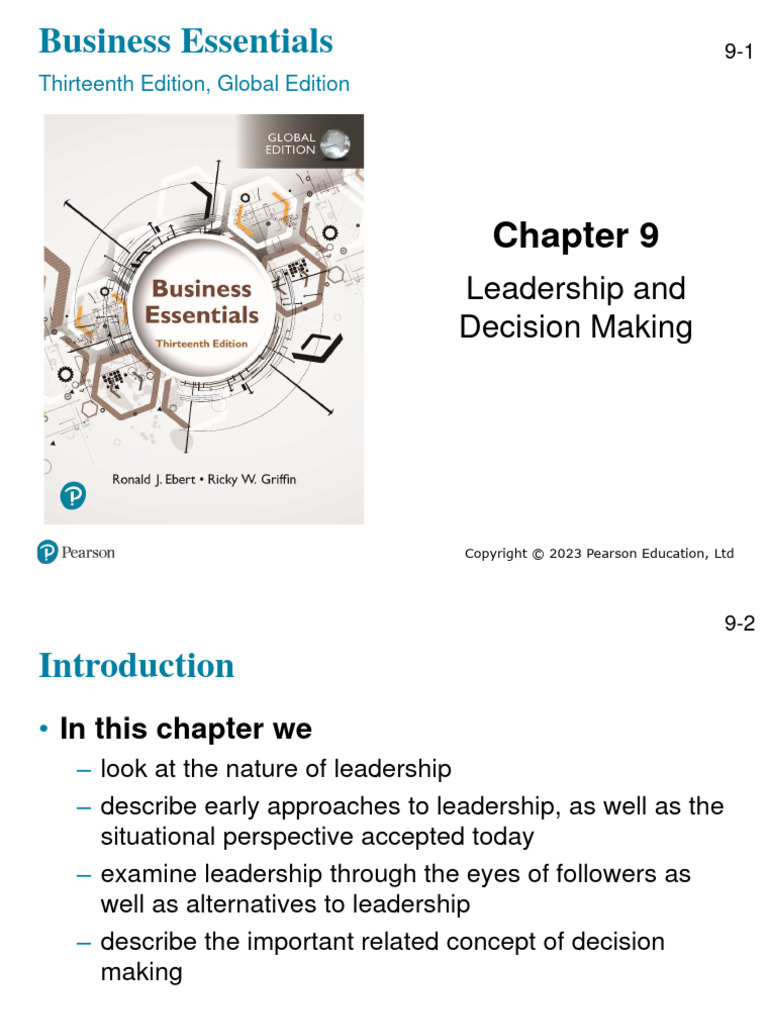 Business Essentials: Leadership and Decision Making | PDF | Leadership ...