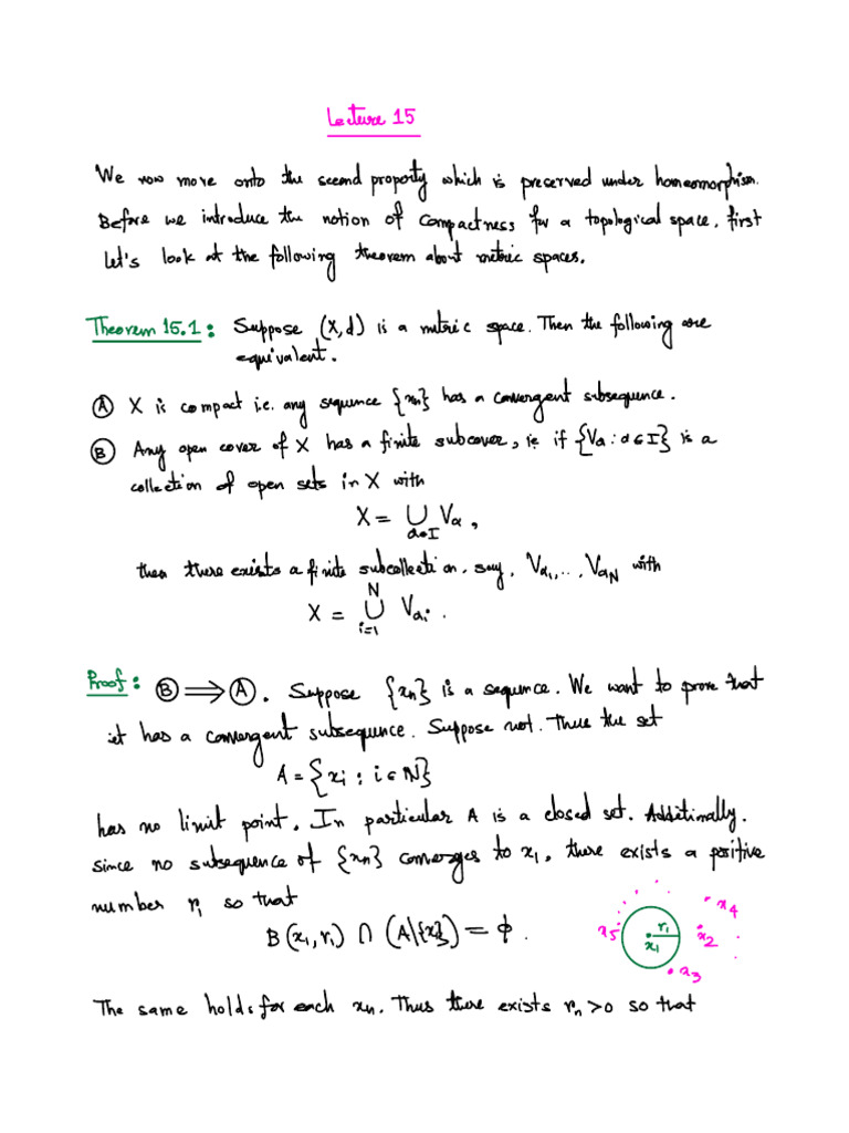 Compactness in Topological Spaces | PDF | Compact Space | Mathematical Analysis