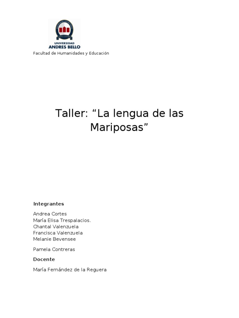La Lengua de Las Mariposas | PDF | Inteligencia emocional | Maestros