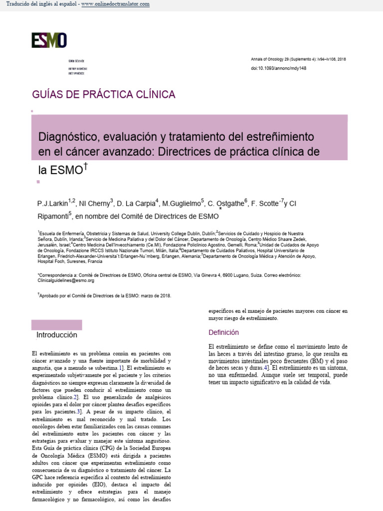 ADiagnosis, assessment and management of constipation in advanced ...