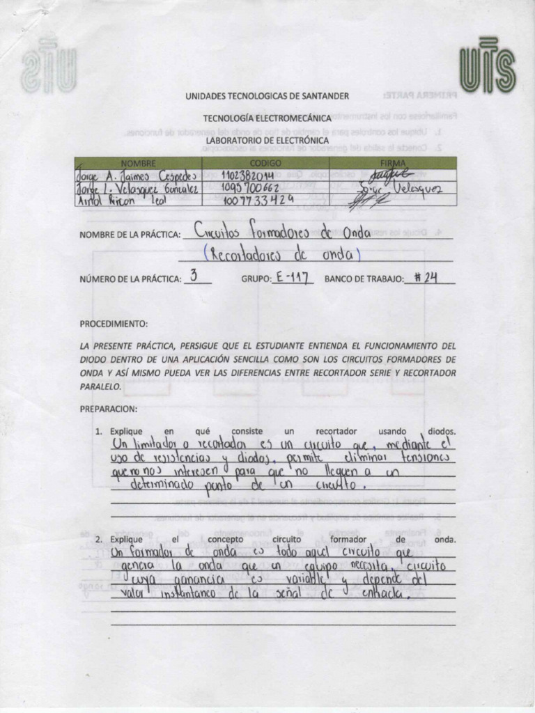 Informe 3 Electrónica | PDF