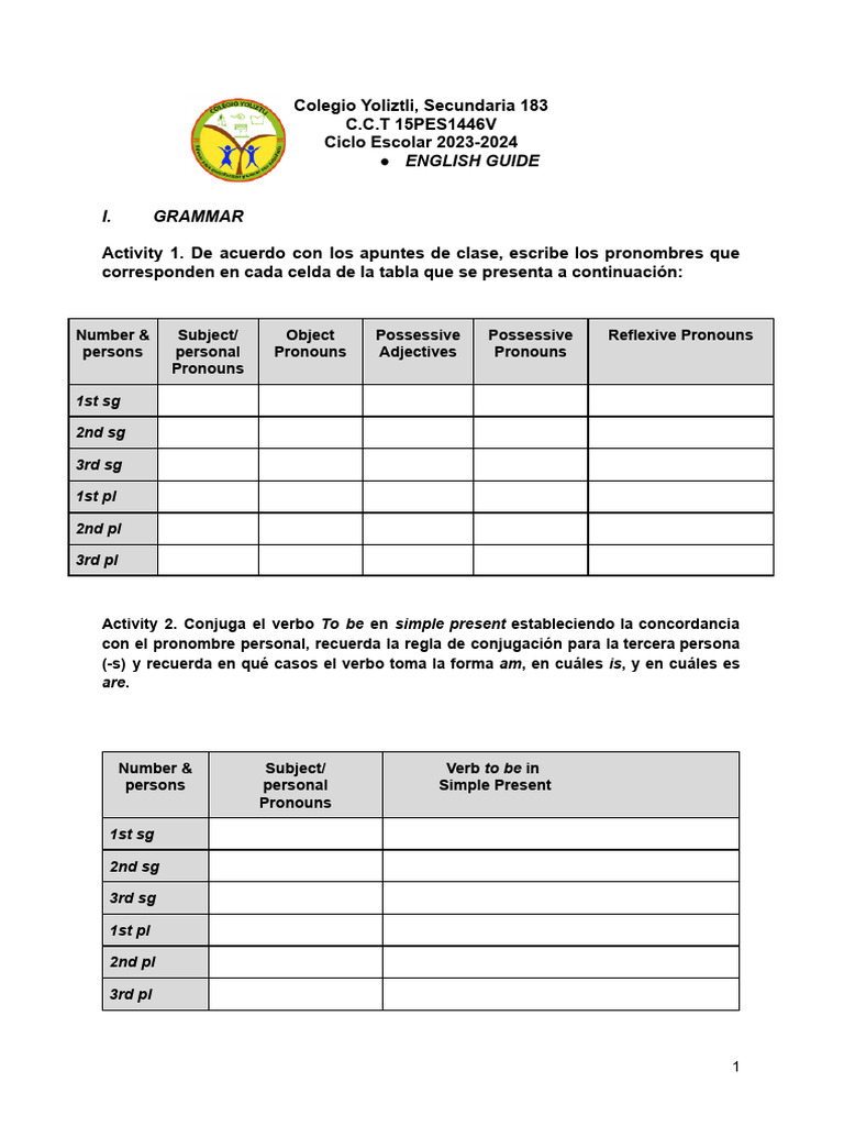 Guide Grammar & Reading Comprehension | PDF | Pronoun | Syntax