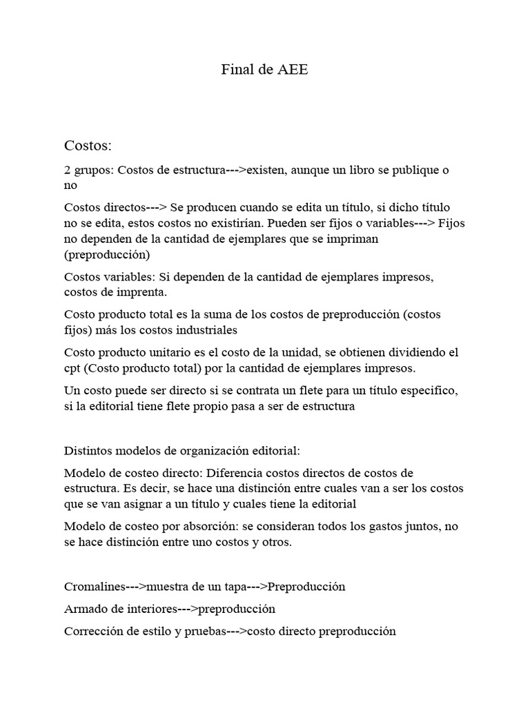 Final AEE 2022 | PDF | Libros | Presupuesto