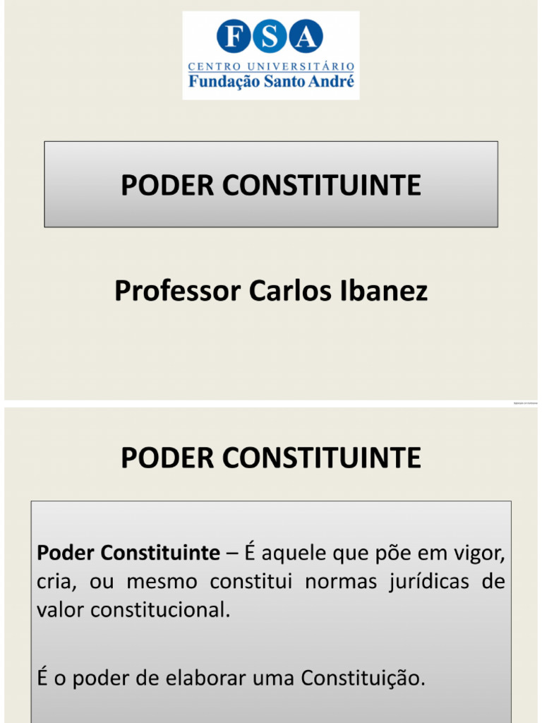 Poder Constituinte(1)(1) | PDF