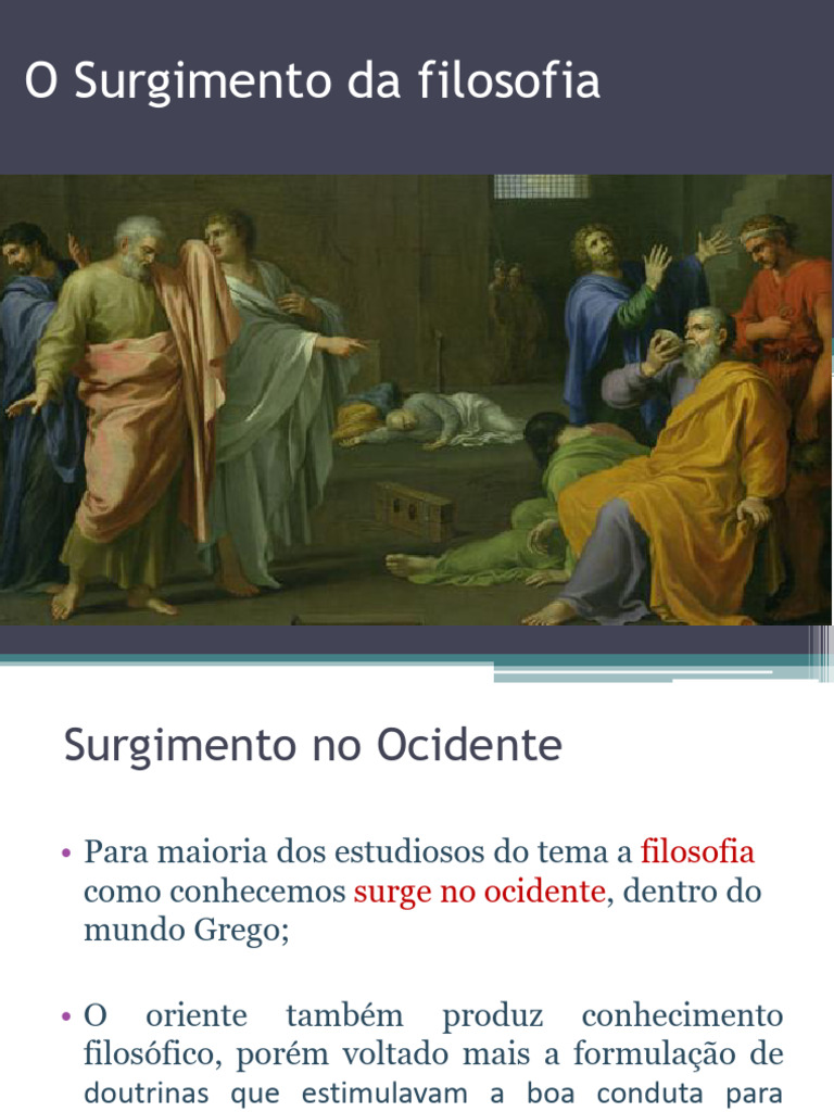Surgimento Da Filosofia | PDF | Filosofia Grega Antiga | Metafísica
