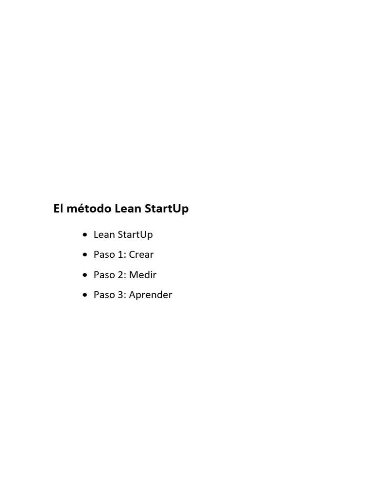 UD Lean Startup | Descargar gratis PDF | Lean Startup | Empresa de inicio