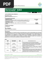 Ficha Técnica Serenade ASO Bayer (México) | PDF